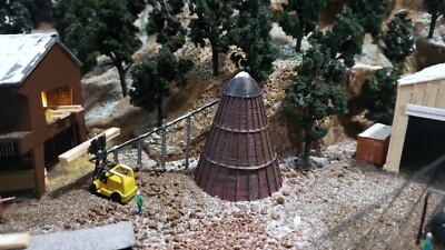 N Gauge 1:160 Saw Mill Lumber Beehive Sawdust Burner building ...