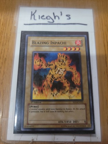 Yugioh - Blazing Inpachi *1st Edition - SD3-EN003* | eBay
