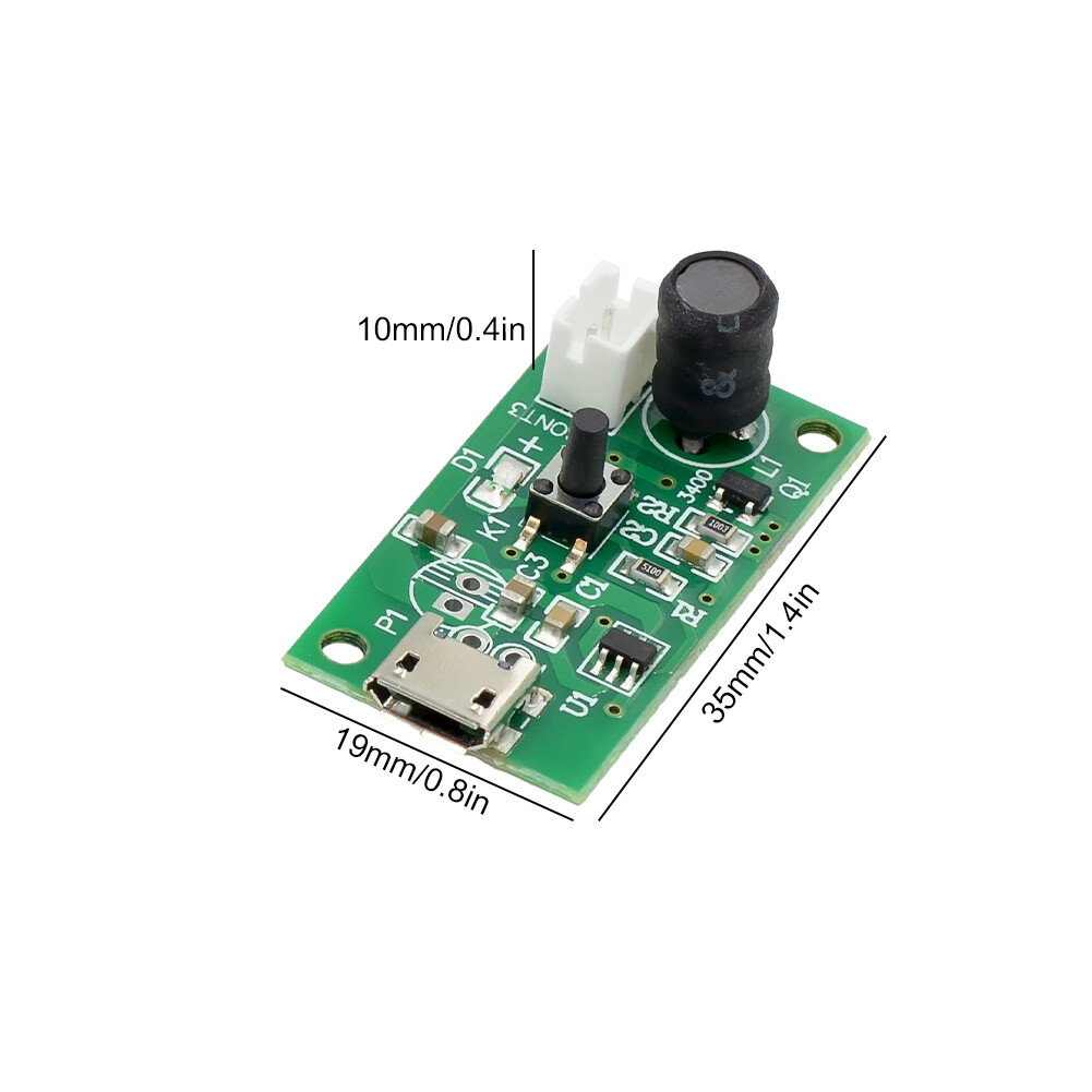 USB Atomizing Fogger Ceramic Humidifier Module DC 5V Mini Oscillating ...