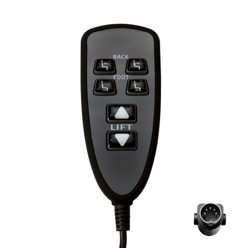 Raffel Systems HC R2B 04 Lift Chairs Recliner Remote 6 Button 5 Pin ...
