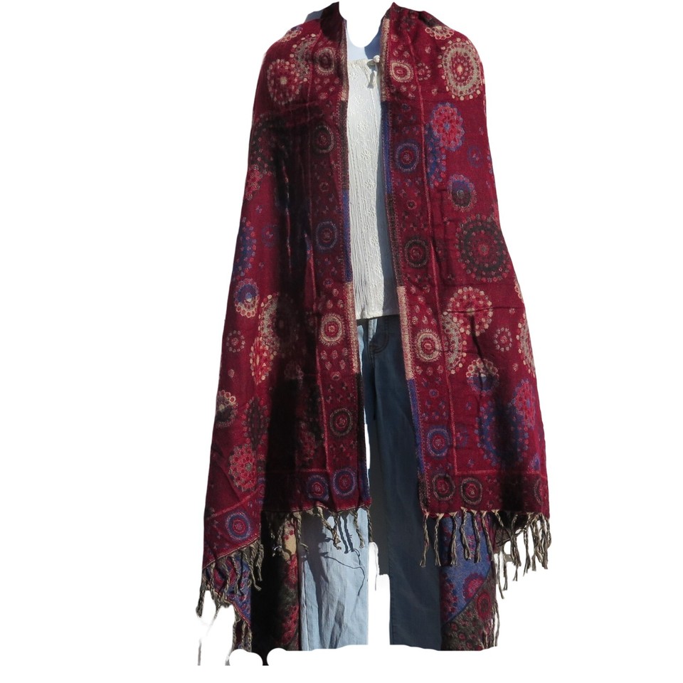 Throw / Shawl |Yak + Sheep Wool Blend|Nepalse|Handmade | Chakra Design ...