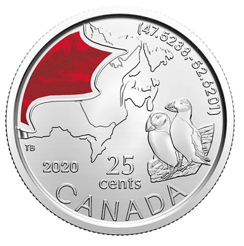 🇨🇦 Connecting Canada 25 cents quarter coin, Atlantic Puffin Fauna Birds ...