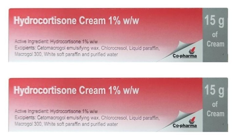 1, 2 or 3 Tubes Hydrocortisone Cream 15g - Swelling Itching Skin Rash ...