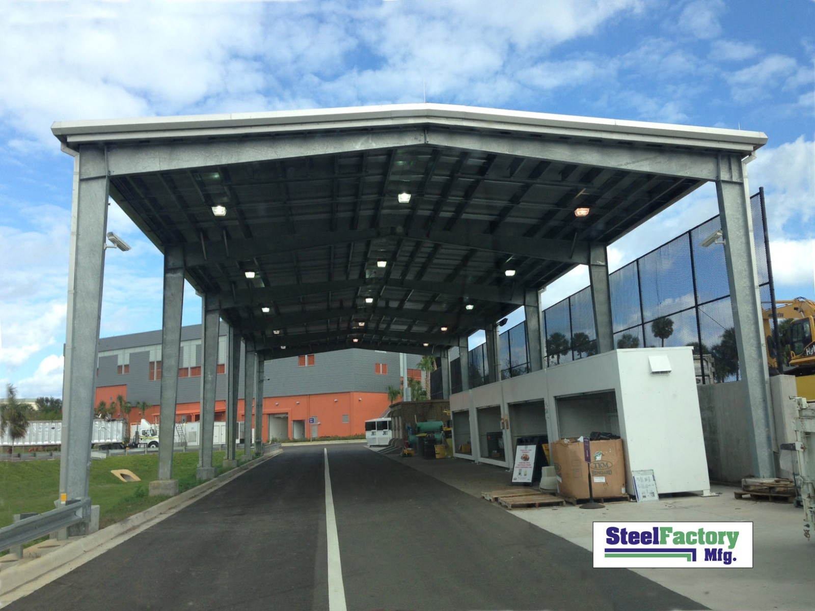 Steel Factory Mfg Prefab 40x75x16 Roof Only Metal Rigid i-Beam Frame ...
