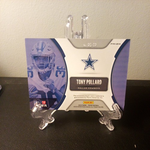 2019 Prizm Tony Pollard Silver Prizm Rookie Gear Jersey Patch RC #RG-TP ...