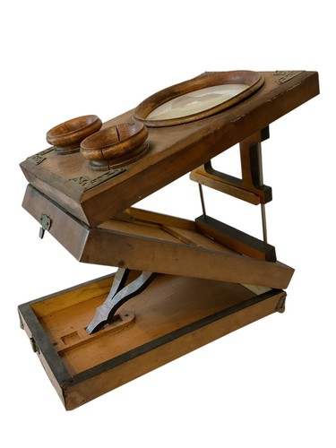 Antique 19th Century Victorian Old Wooden Graphoscope Stereoscope ...