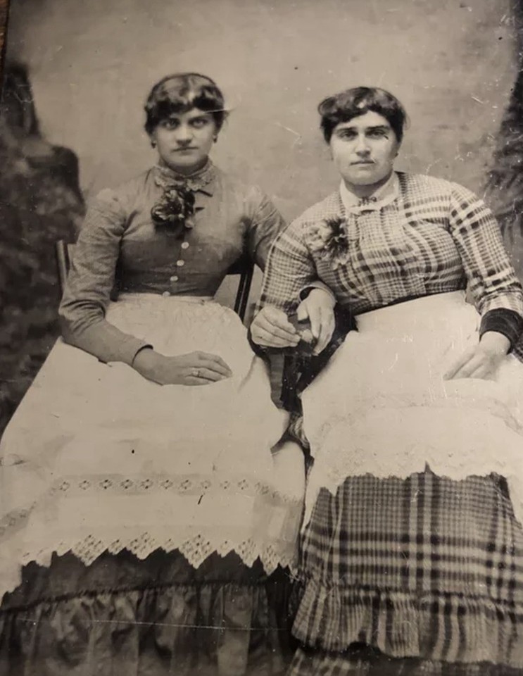 Antique Tintype Kate & Wilhemina Horony - Old West Icon Big Nose Kate ...