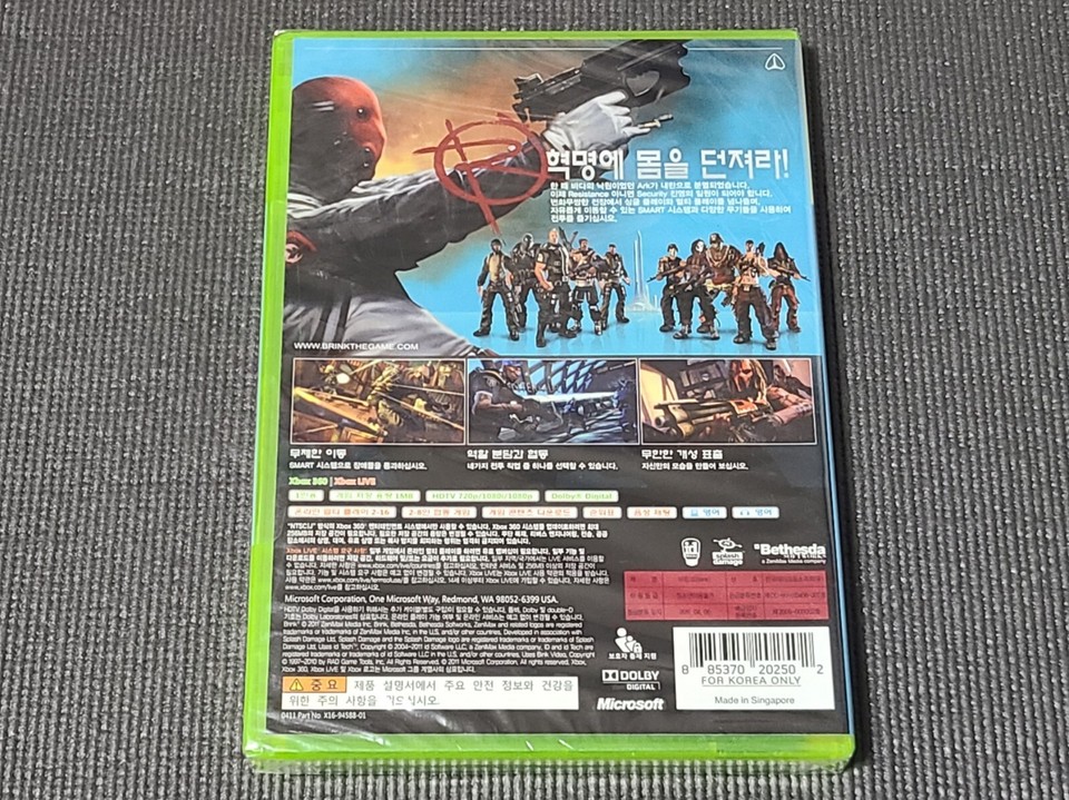 XBOX360 Brink Microsoft MS Game Korean Version for Retro Console ...