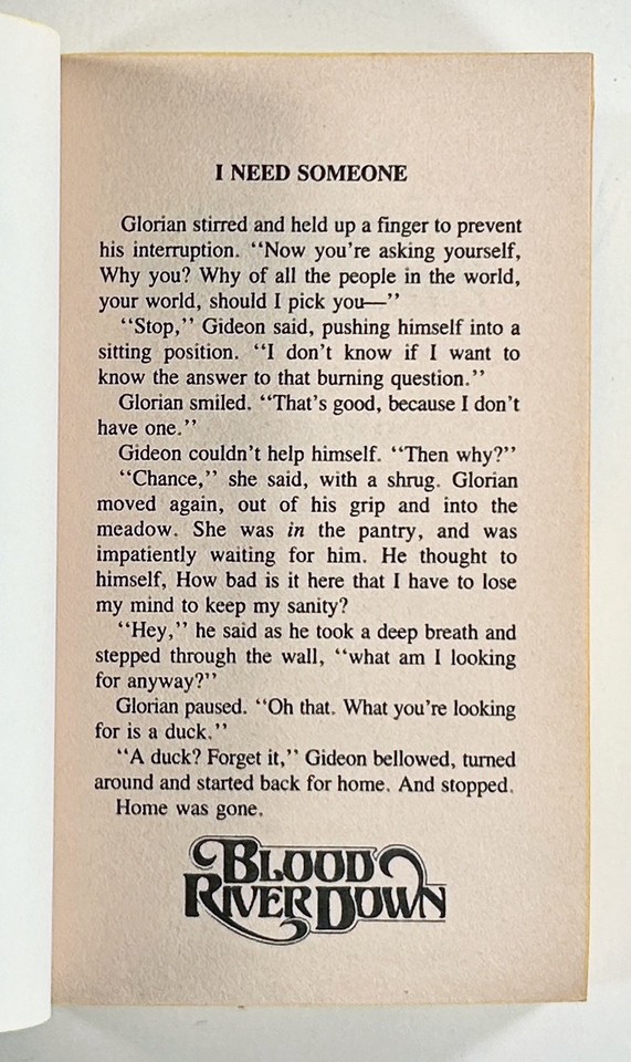 1986 Lionel Fenn BLOOD RIVER DOWN fantasy humor novel TORB BOOKS pb ...