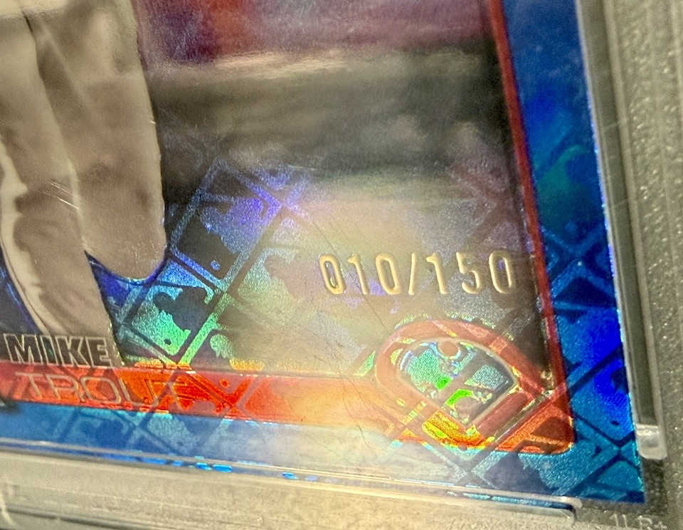 2025 Topps Chrome - Mike Trout #100 Blue Logofractor /150 PSA 10 | eBay