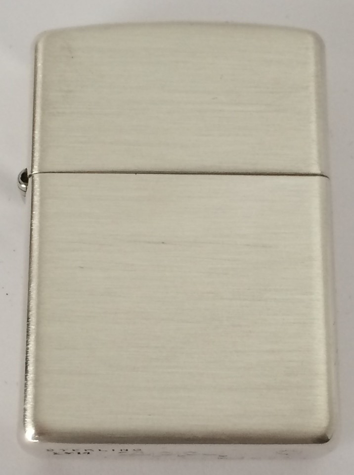 Zippo Sterling Silver Lighter With Brushed Finish, Item #13, New In Box ...