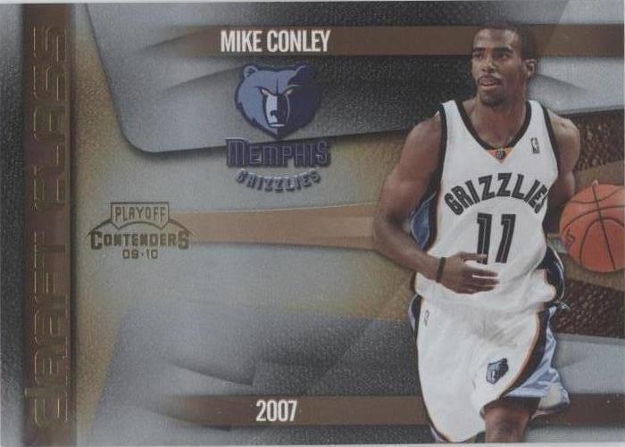 2009-10 Playoff Contenders - Draft Class Mike Conley #9 Gold /100 for ...