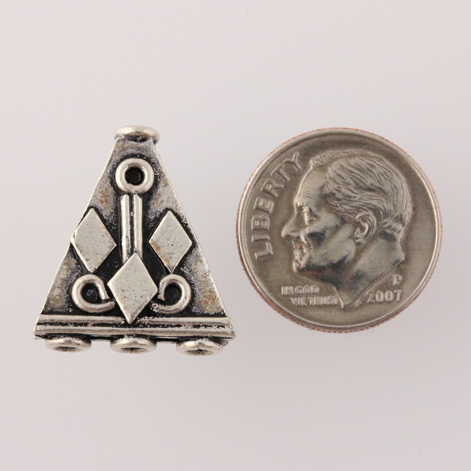 NEW Multi-Strand Triangle Bead - Sterling Silver Jewelry Making ...
