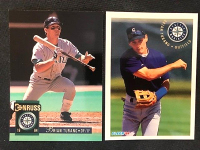 MLB - Brian Turang 1994 Donruss & 1994 Fleer Baseball - Mariners | eBay