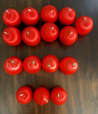 VTG Red Satin Sheen Christmas Ornaments 16 Balls Styrofoam 3 Sizes | eBay