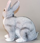 Rabbit Urn Pet Ashes Bunny Memorial Keepsake Sculpture Grave Decor ...