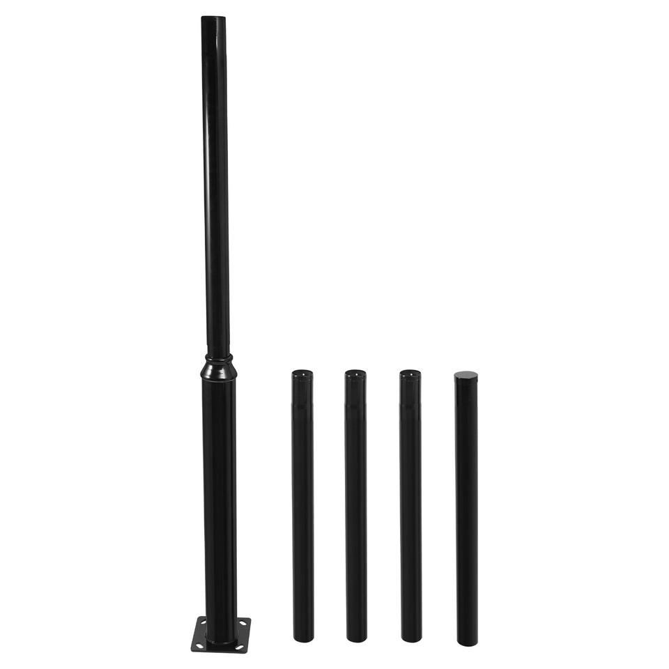 6m Commercial Solar Street Light Pole Outdoor Pole Dusk-to-Dawn Road ...