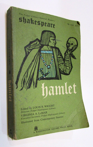 Shakespeare Hamlet Vintage 1957 Folger Library Washington Square Press ...