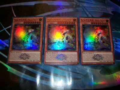 3x Noh-P.U.N.K. Foxy Tune 1st Edition Ultra Rare BLMM-EN074 Yu-Gi-Oh | eBay