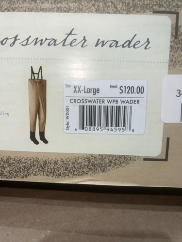 Readington Men's XXL Crosswater Wader, New W/Tags in Box w/Closed Bag ...