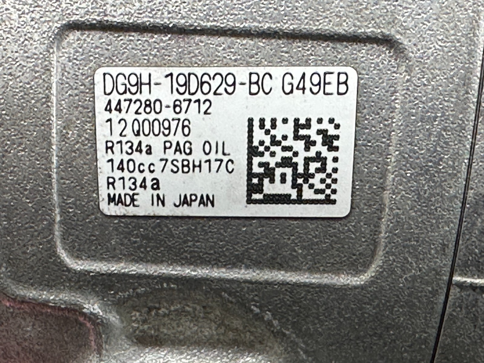 AC Compressor R134a Fits 2013 -2017 Ford Fusion Dg9h-19d629-bc for sale ...
