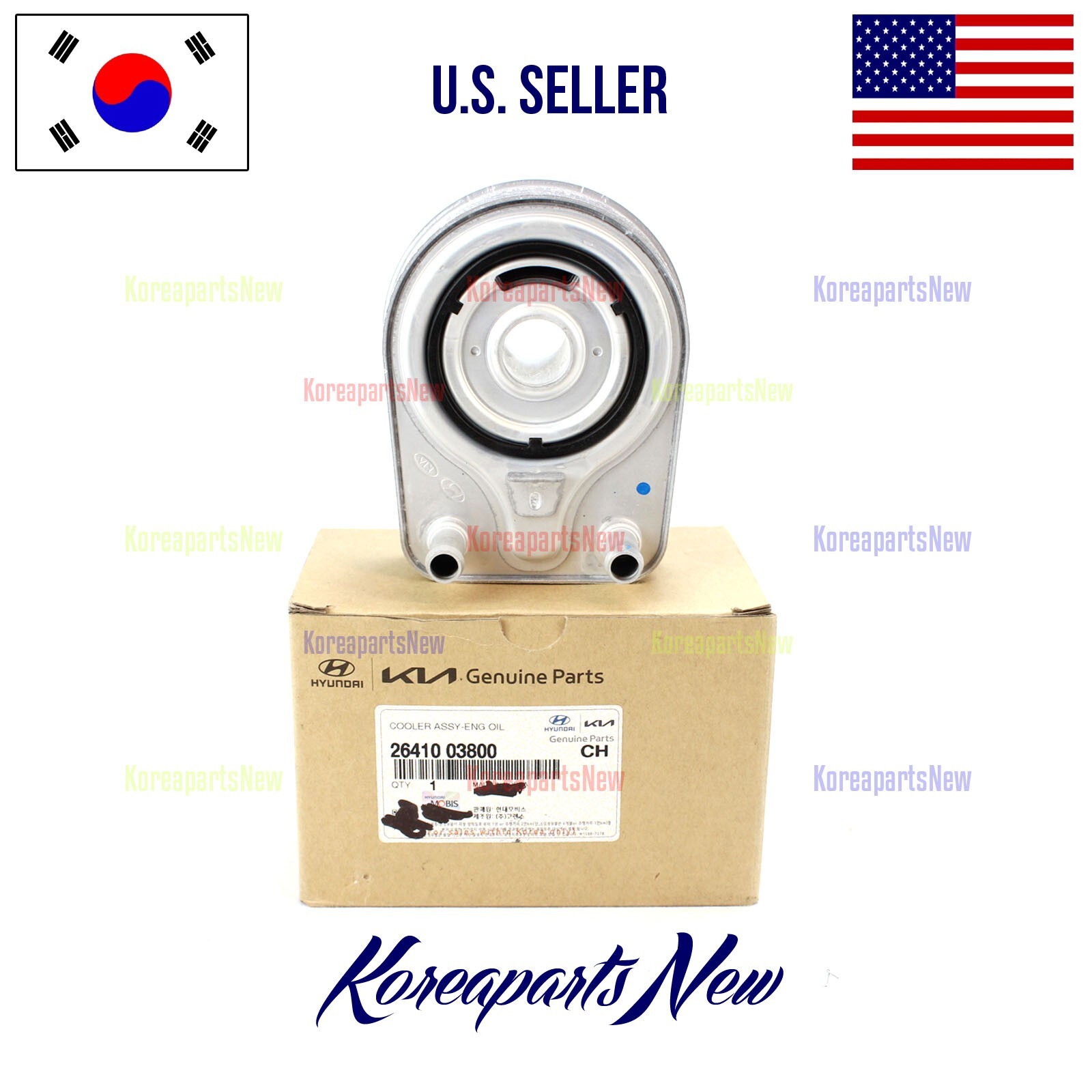 Genuine+Engine+Oil+Cooler+OEM+for+2017+Hyundai+Elantra+1.4l+2641003800 ...