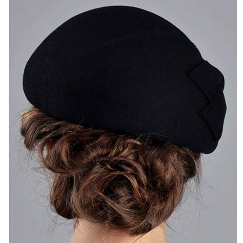 Women Wool Felt French Berets Bowler Fedora Cloche Hat Artist Boina ...
