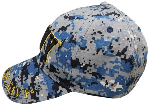 U.S. Navy America's Navy Blue ACU Digital Camouflage Camo Embroidered ...
