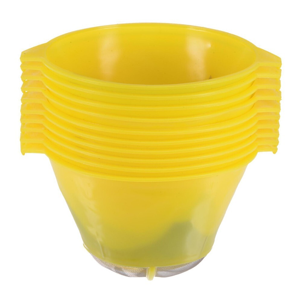Yellow Plastic Paint Strainers 10 Pack Perfect for Filtering Unwanted ...