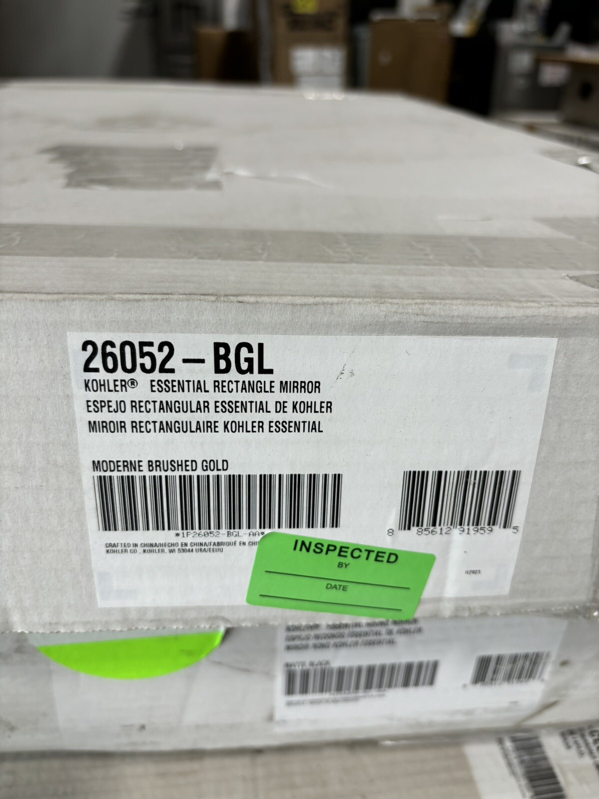 Kohler K-26052-BGL Essential Mirror, 22x34 Rectangle, Modern Brushed ...