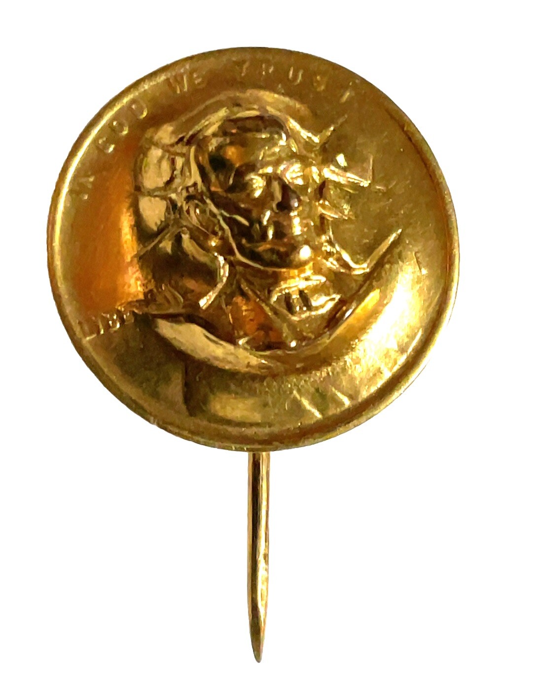 1931 Lincoln Wheat Cent Repousse Pop Out Gold Color Stickpin Coin | eBay