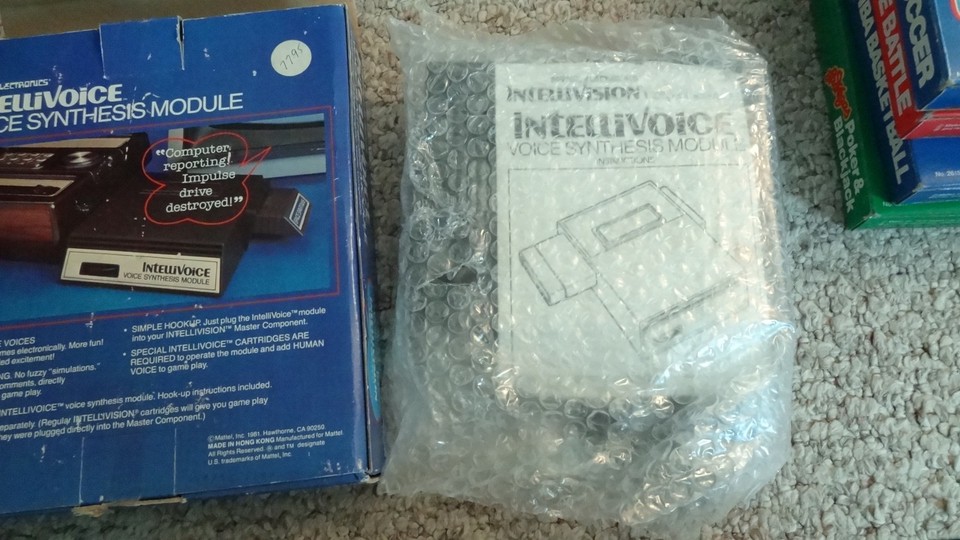 INTELLIVISION 2609 Console Cover, Rf, Switch Box, Intellivoice & 12 Gms ...