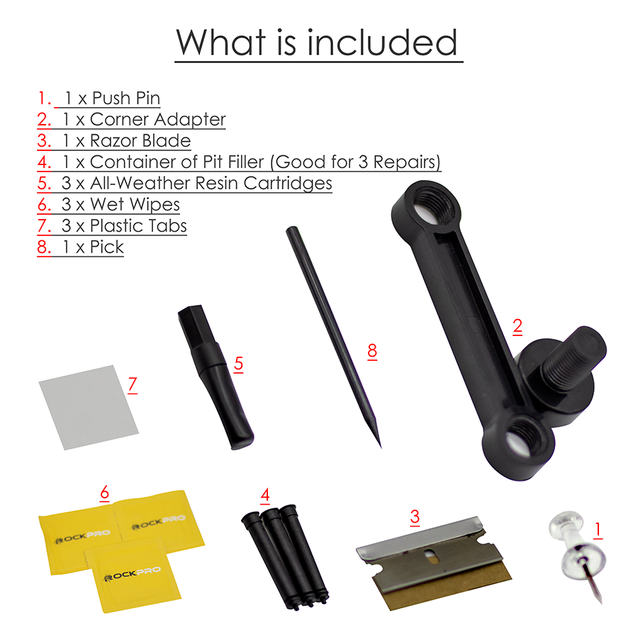 RockPro Windshield Repair Kit – for Rock Chips and Cracks | eBay