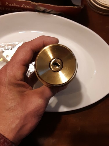 Vintage Door Knob Lustre Line Key In Knob Door Lock Push Button 3 Keys ...