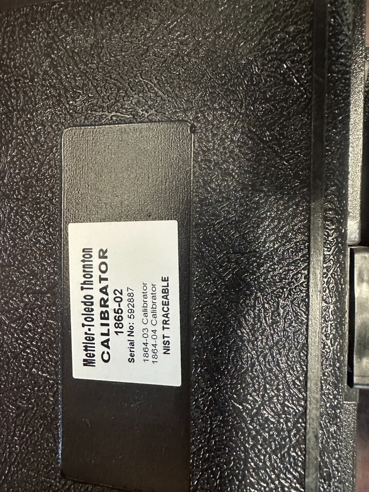 Mettler-Toledo Thornton 1865-02 Calibrator, 1864-03, 1864-04 | eBay