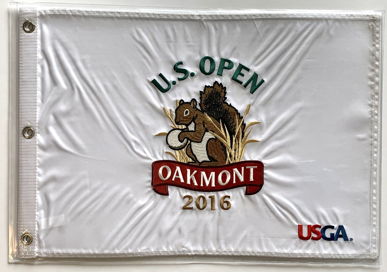2016 US open Flag Oakmont golf embroidered logo Dustin Johnson wins pga ...