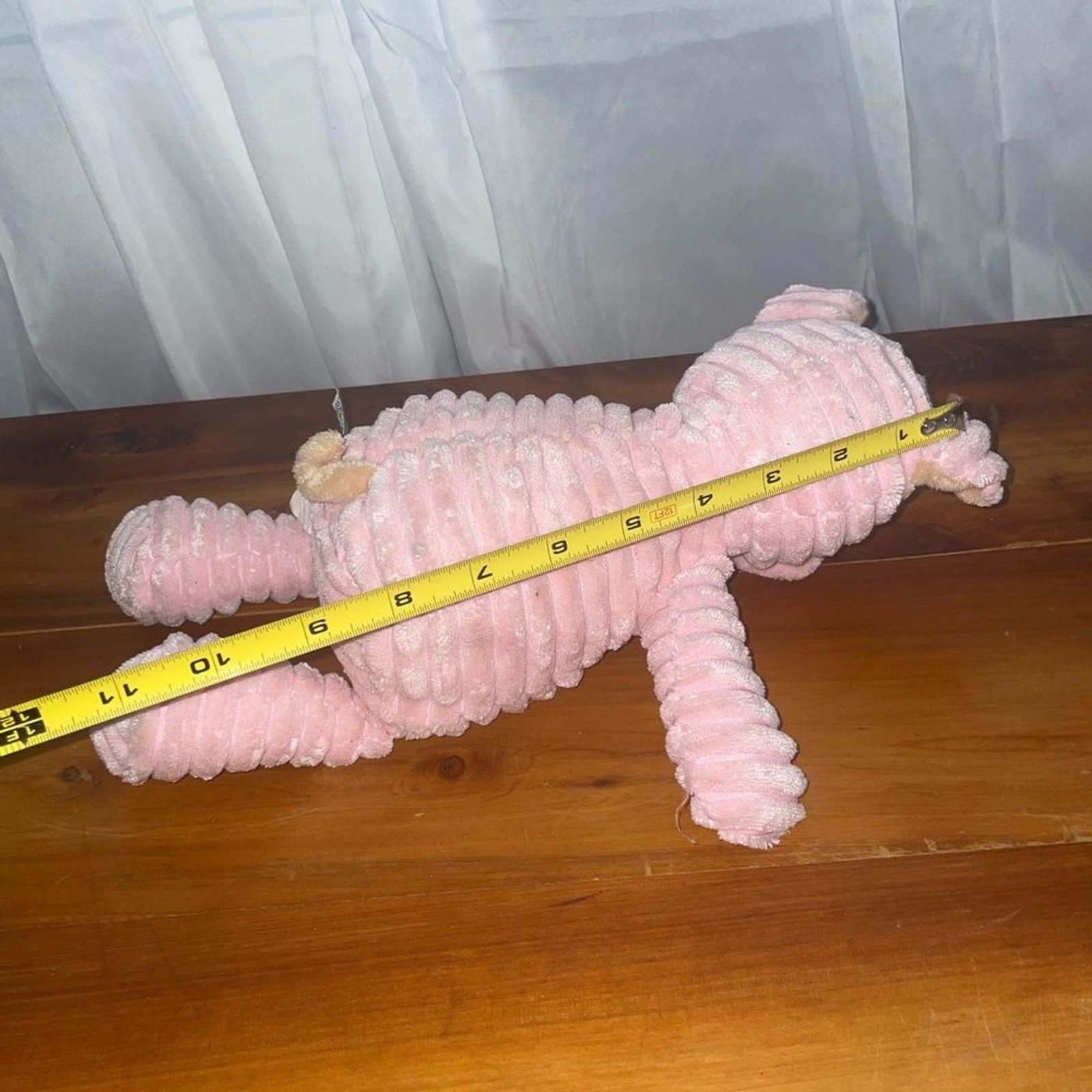 Unipak Kordy Corduroy Pink Pig Plush Floppy Ribbed Stuffed Animal Lovey ...