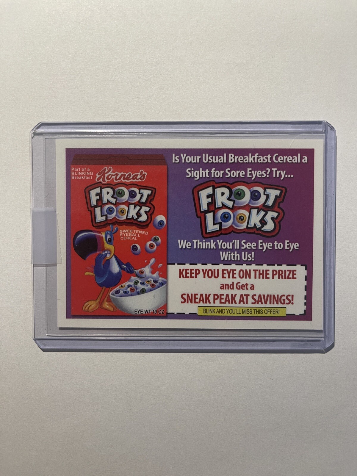 2022 TOPPS WACKY PACKAGES JULY #3 FROOT LOOKS COUPON CARD Variation ...