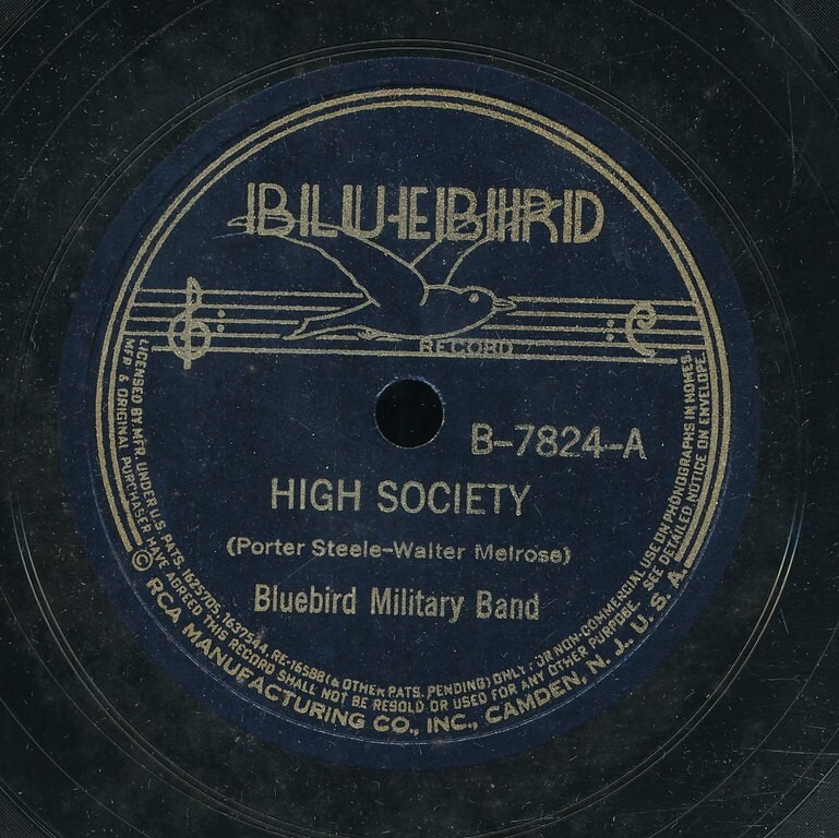 78tk-Jazz-BLUEBIRD 7824-Bluebird Military Band-(High Society/The St ...