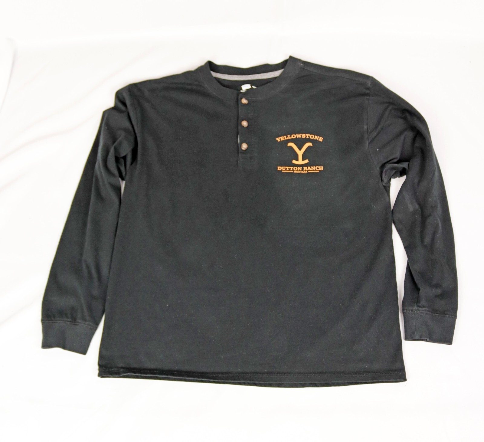 Yellowstone Dutton Ranch Logo Men's Long Sleeve T Shi… - Gem
