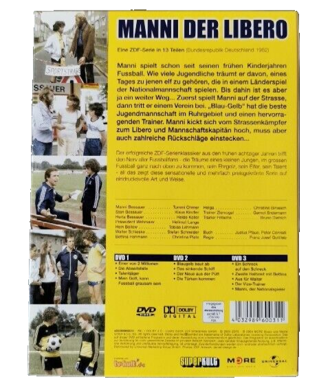 3 DVD Manni Der Libero Collectors Boxset Komplette ZDF TV Serie 80s ...
