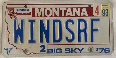 Vanity WINDSURFING WIND SURFER license plate Board Wave Sailing Sea ...