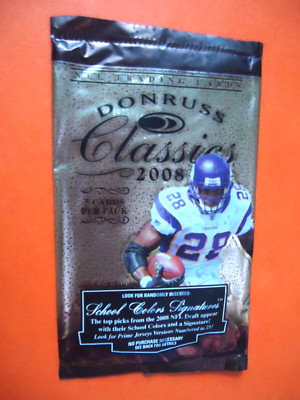 2008 Donruss Classics Football card wrapper - Adrian Peterson ...