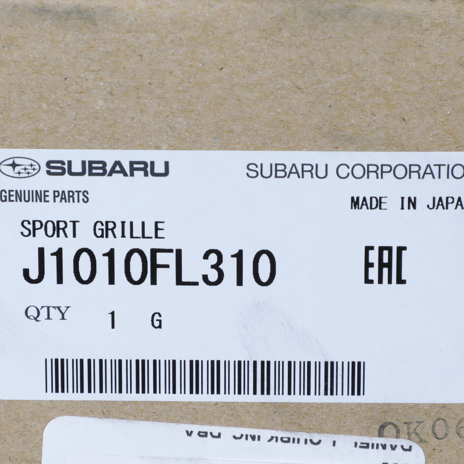 Genuine Subaru Sport Grille J1010FL310 for sale online | eBay
