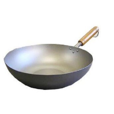 Hasemoto Pure Titanium 26cm WOK WOOD HANDLE FRYING PAN for Gas From ...