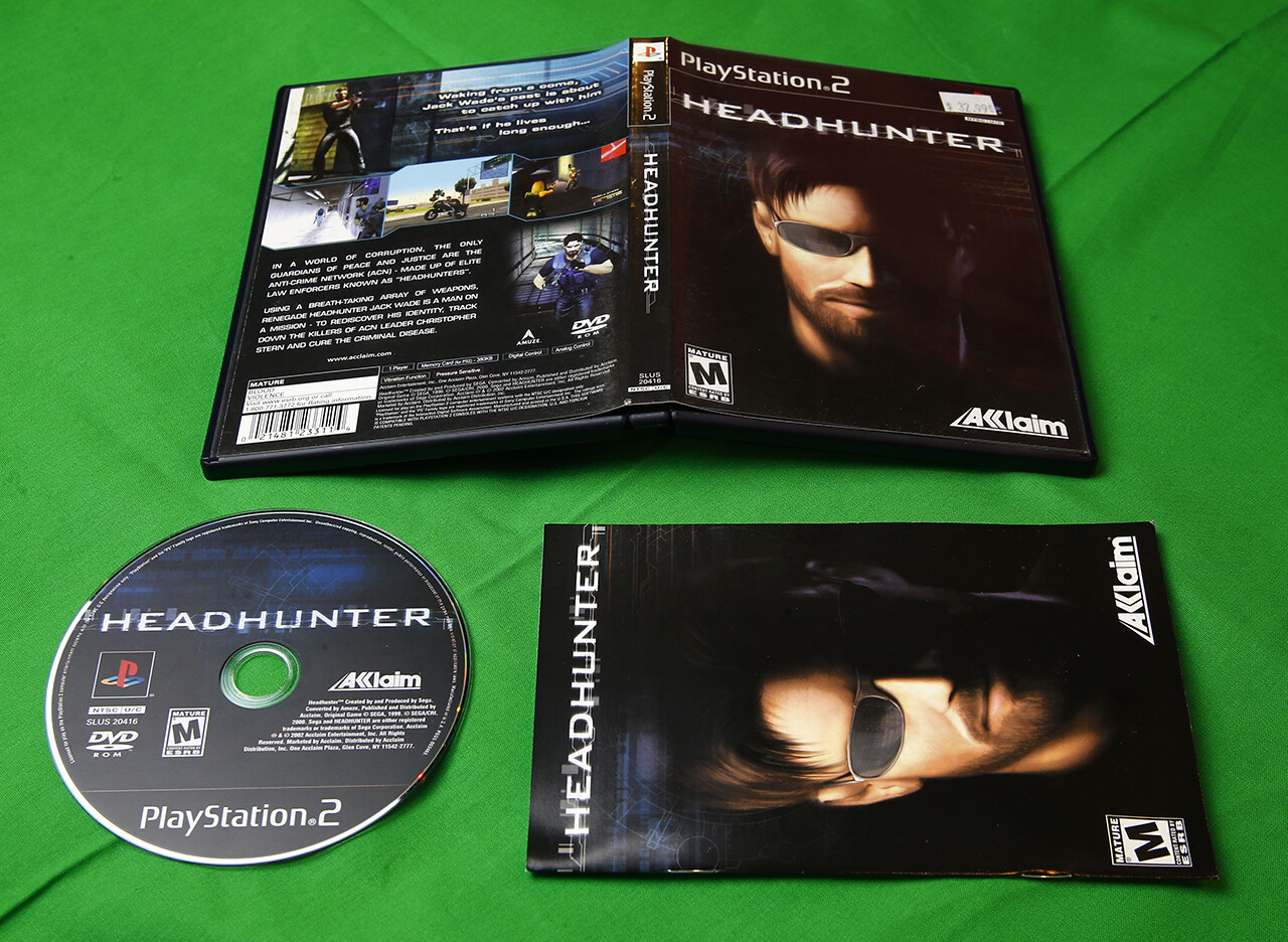 Head Hunter Headhunter • Sony PlayStation 2 System/Console by Acclaim ...