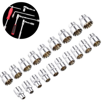 High Strength Chrome Vanadium Steel 12 Point Mirror Short Socket Head ...