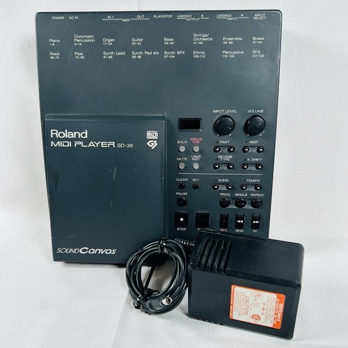 Roland Sound Canvas SD-35 Midi Player GM GS Module Disk Drive Guitar ...