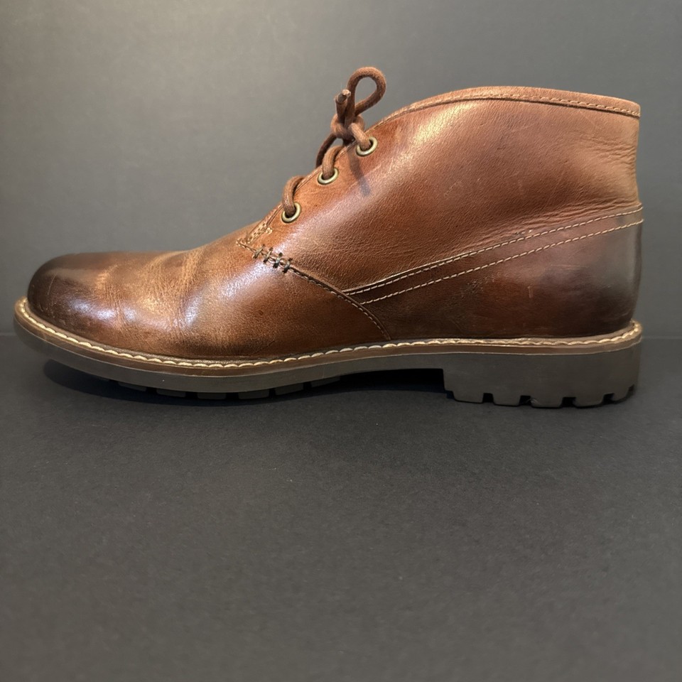 Clarks 1825 Collection Montacute Duke Chukka Boots Brown Men Size 9 | eBay