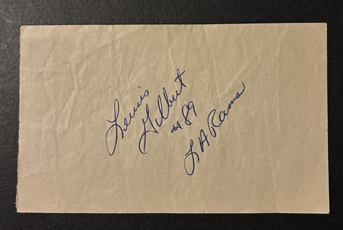 Lewis Gilbert Hand Signed Autograph Auto Notepad Page Philadelphia ...